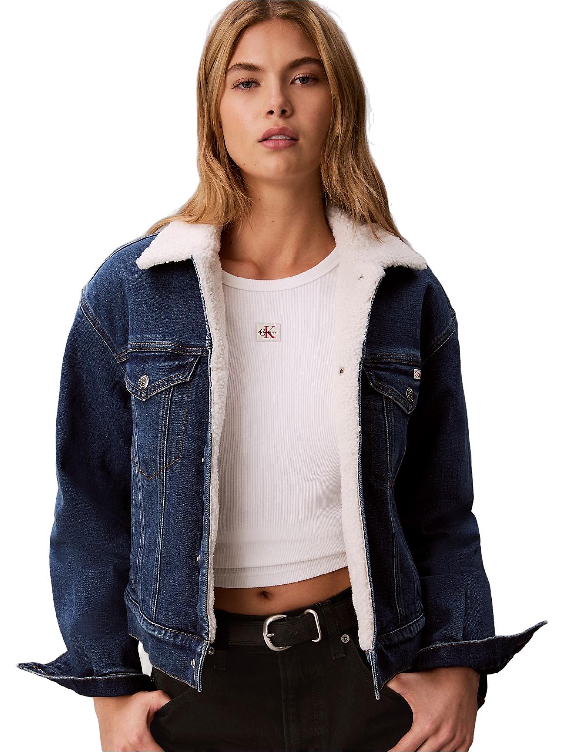 CALVIN KLEIN Calvin Klein Denim Sherpa Trucker Jacket